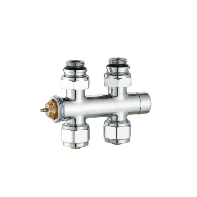 Straight Twin Connection Integrated H Block Thermostatic Radiator Valve ...